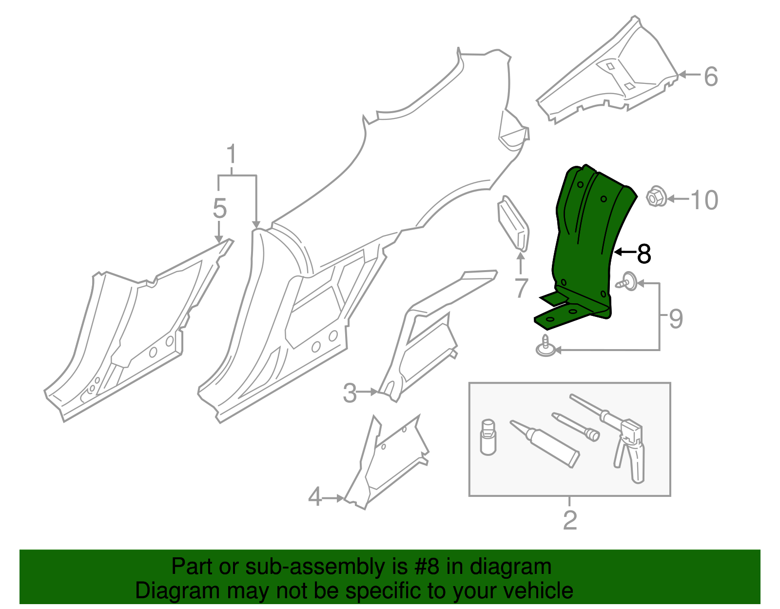 2013-2024 Porsche Wheelhouse Liner 981-504-505-01 | OEM Parts Online