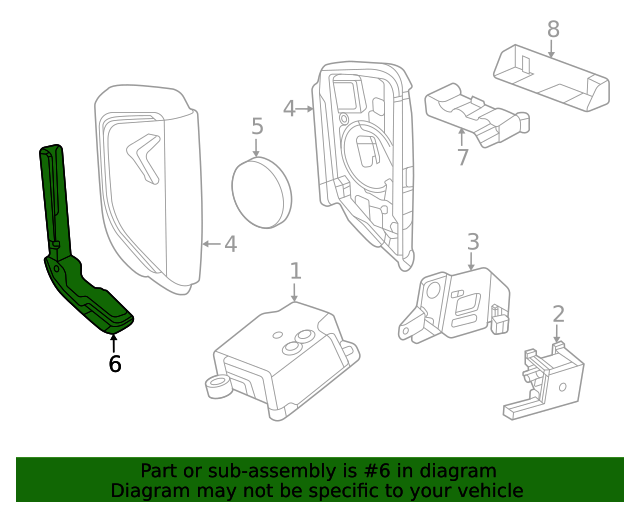 2020-2021 GM Door Lock and Ignition Key 13536118 | QuirkParts