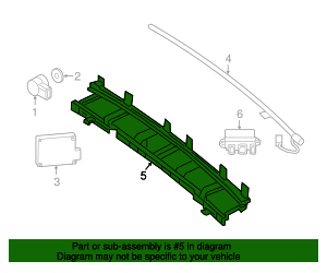 205-885-40-14 - Parking Aid Sensor Bracket 2017-2018 Mercedes-Benz ...