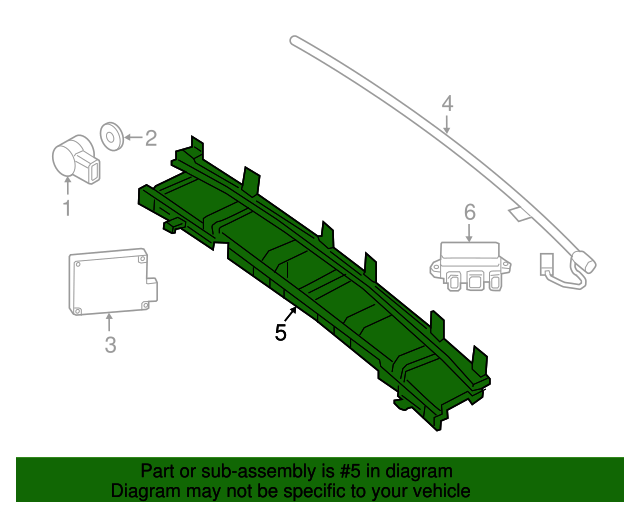 205-885-44-14 - Sensor Bracket 2017-2018 Mercedes-Benz | Mercedes-Benz ...