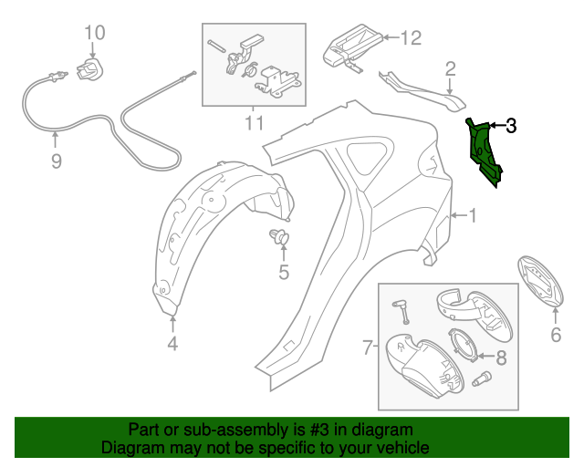 2017-2023 Subaru Impreza Extension 51445FL00A9P | Subaru Parts Store