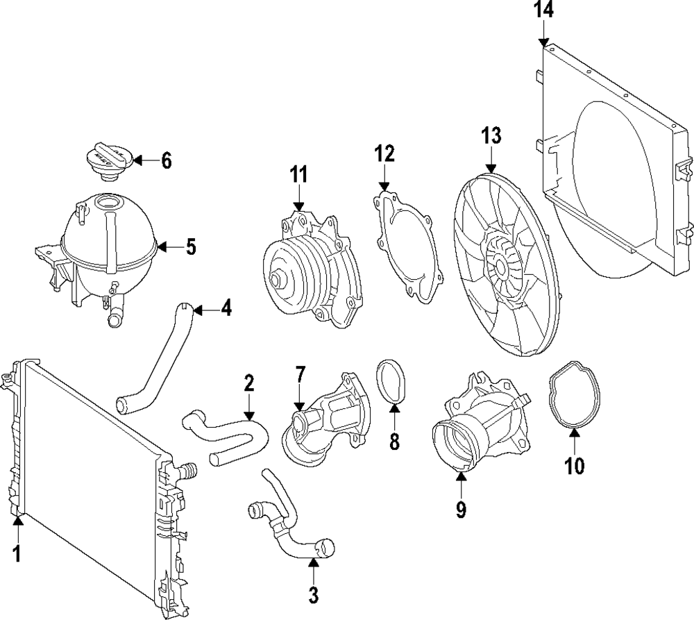 906-500-02-02 - Radiator 2014-2022 Mercedes-Benz | Mercedes-Benz USA Parts