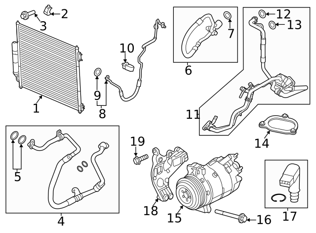 2022-2024 Land Rover A/C Condenser LR189727 | JaguarParts.com