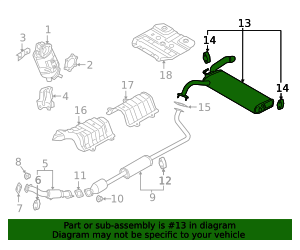 28710-J9150 - Rear Muffler 2018-2021 Hyundai Kona | AutoNation Parts