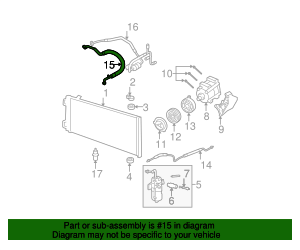 8L3Z-19867-C - AC Hoses 2007-2008 Ford | Ford Parts Direct