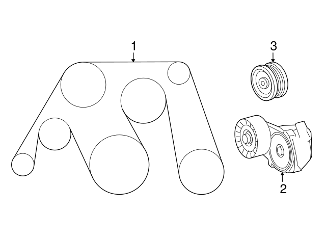 2008-2024 Lexus Serpentine Belt 90916-02632 | OEM Parts Online