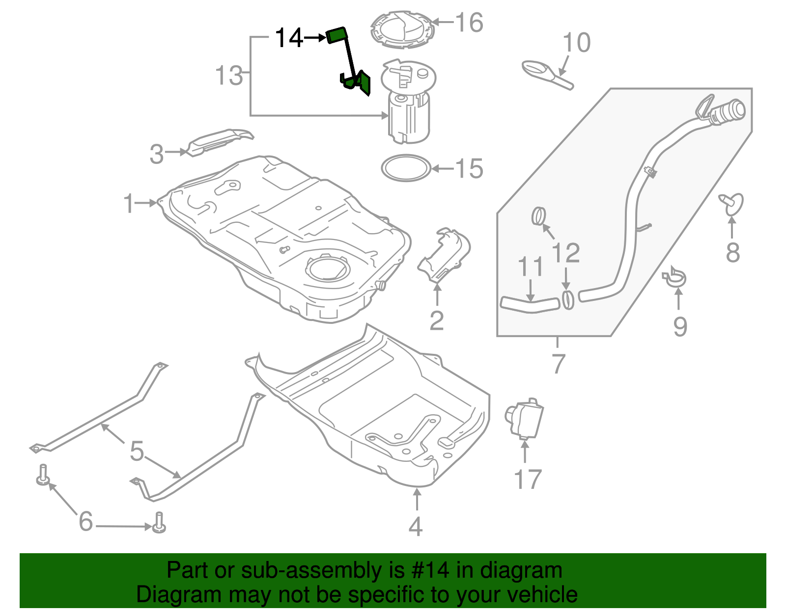 HG9Z-9A299-A - 2017-2020 Ford - Fuel Gauge Sending Unit | My Ford Parts