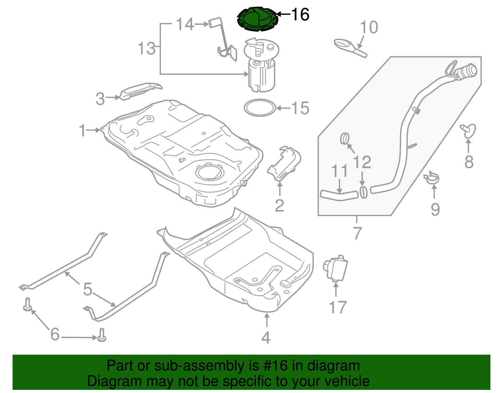 2013-2020 Ford Motorcraft™ Fuel Tank Lock Ring FPR-19 | Ford OEM Parts ...
