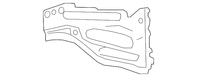 23384193 GM Passenger Side Front Compartment Outer Side Rail Extension ...