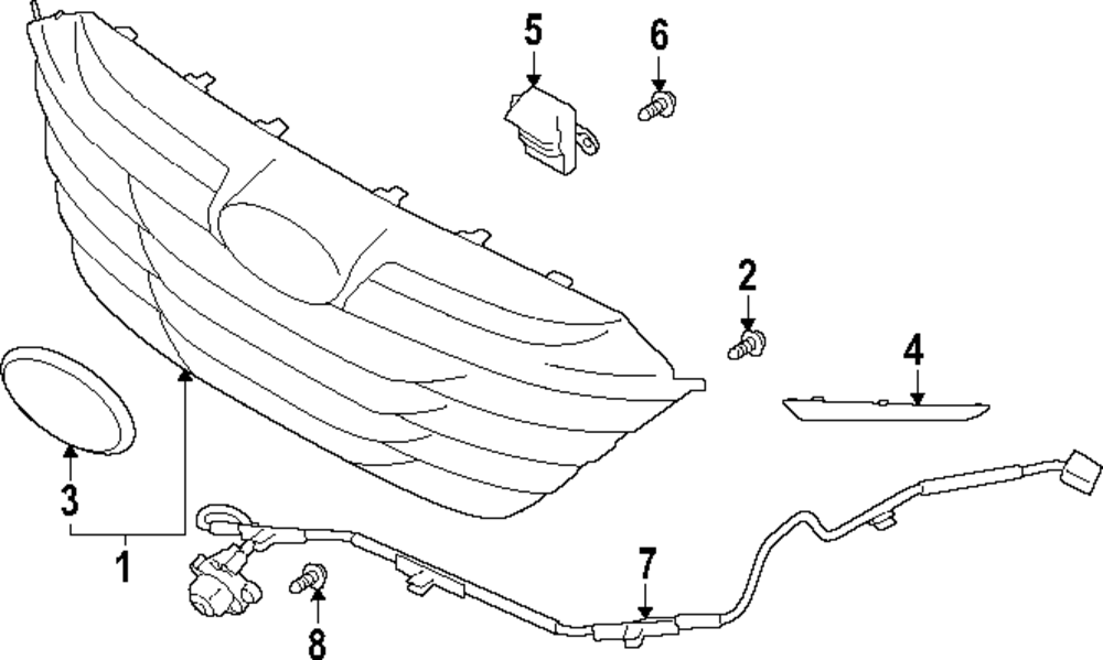 2023-2025 Subaru Outback Grille 91121AN26A | Subaru Parts Guys