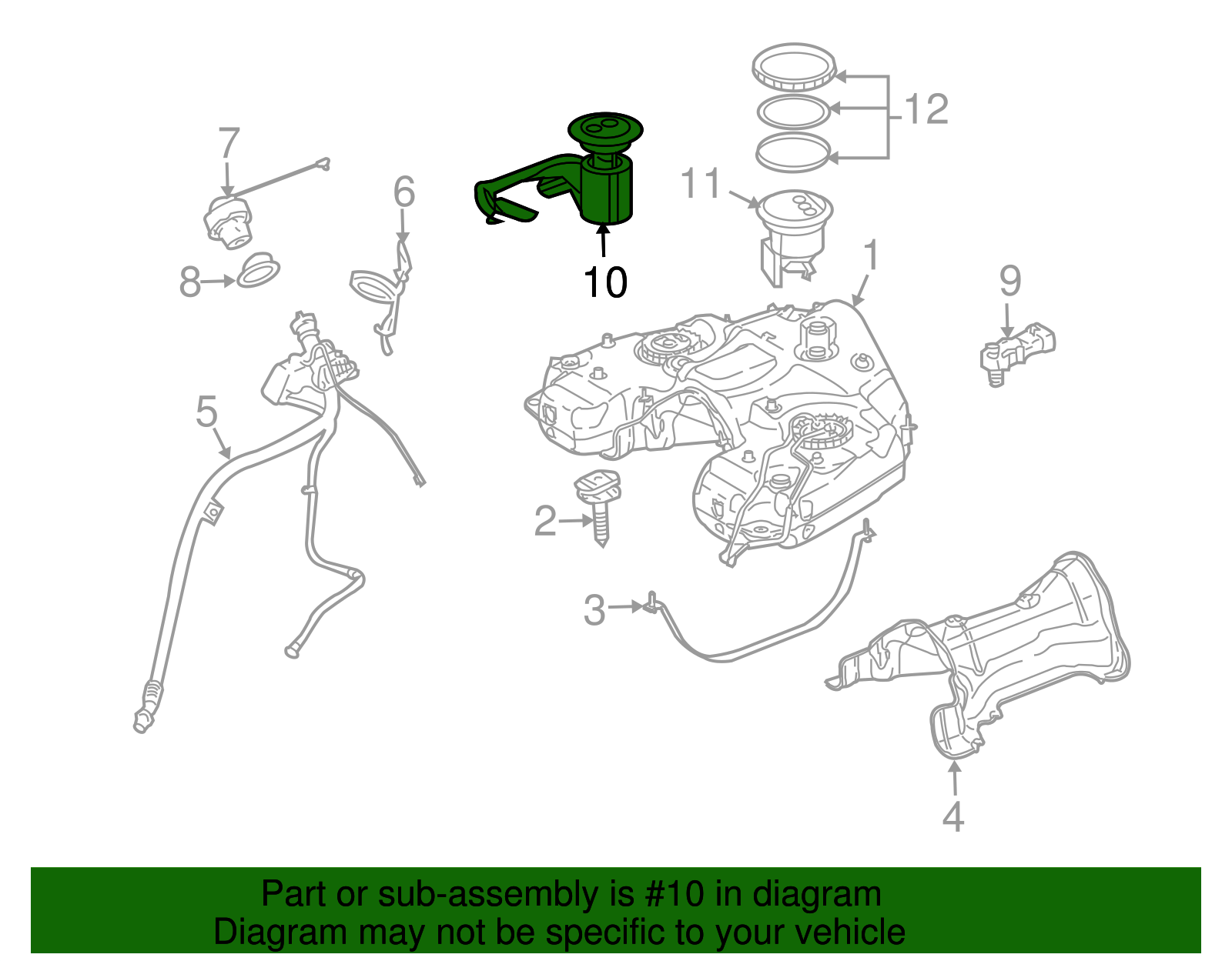 2007-2012 Mercedes-Benz Fuel Pump Assembly 1644700394 | Retail ...