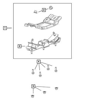 2014-2024 Ram 3500 Transmission Mount Isolator 68090660AC | Mopar eStore