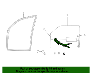 2002-2010 Dodge Regulator - Driver's Side (LH) 55275599AC | TascaParts.com