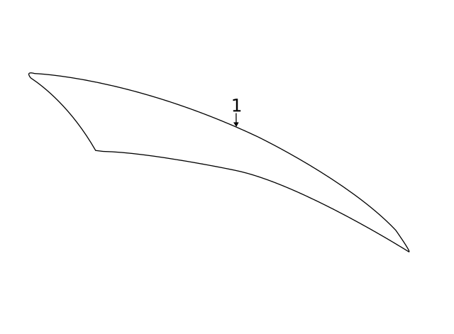 2019-2020 Volvo XC40 Lift Gate Glass 32244794 | TascaParts.com