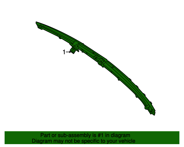 212-820-01-56 - Center High Mount Stop Light 2011-2016 Mercedes-Benz ...