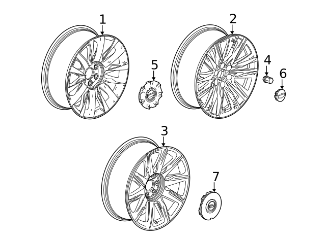 2021-2022 Cadillac F Wheel 23376239 | GMPartsDirect.com
