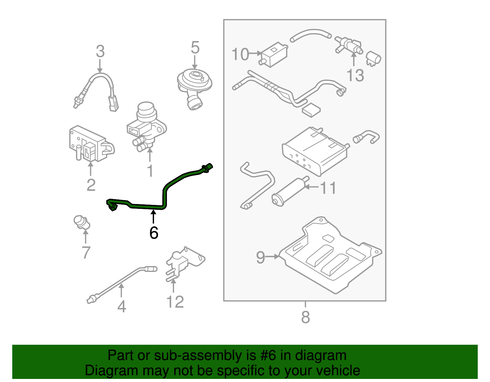 2003-2011 Ford Tube 3W7Z-9D477-BA | OEM Parts Online