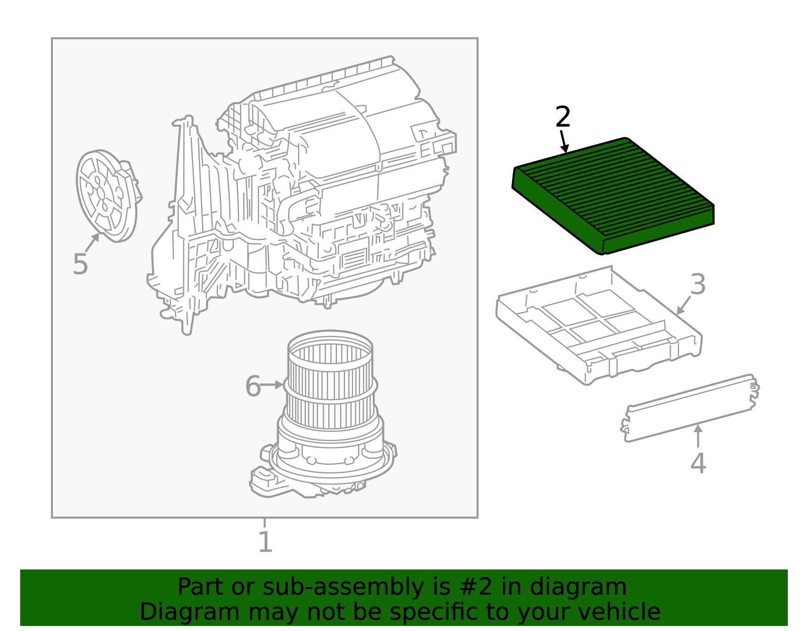 2016-2025 Lexus Filter 87139-0E040 | OEM Parts Online