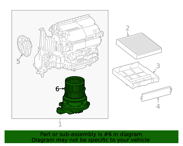 87103-0E090 - Blower Motor 2016-2024 Lexus | AutoNationParts.com