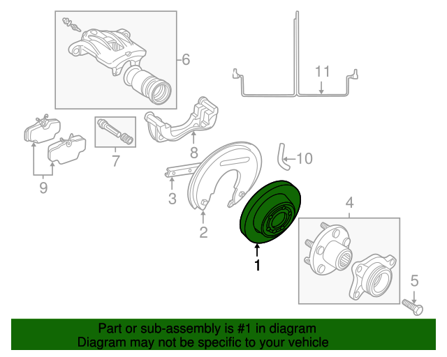 Genuine OEM Brake Rotor Part# LR017953 Fits 1987-1999 Land Rover: Up To ...