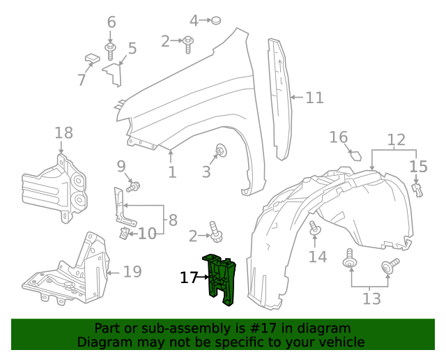 2022-2024 Chevrolet Silverado 1500 Bracket 85148287 GM | GMPartsDirect.com