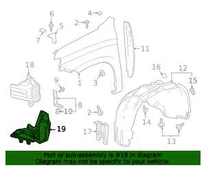 2022-2023 Chevrolet Radiator Support Splash Shield Bracket 84689047 ...
