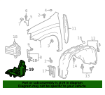 2019-2022 Chevrolet Lower Bracket - Passenger Side (RH) 84455536 ...