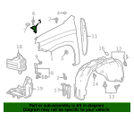 2019-2025 Chevrolet Passenger Side Body Side Front Fender Upper Front ...