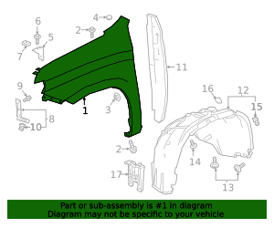 84581167 GM Fender | GM Parts Store