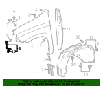 2019-2020 Chevrolet Lower Bracket - Passenger Side (RH) 23393858 ...