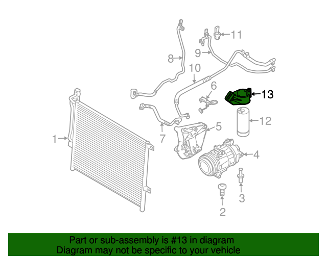 Genuine BMW 64-53-6-920-331 | Dehydrator Bracket | FREE Shipping on ...
