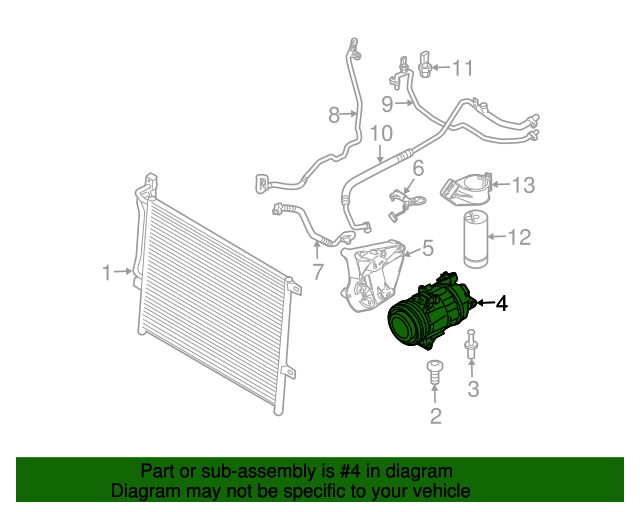 64529182798 - 2004-2005 BMW Z4 A/C Compressor (64-52-9-182-798) | BMW ...