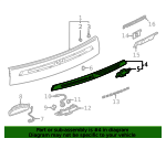 2021-2024 Chevrolet Black Ice Chrome Rear Closure Center Applique ...