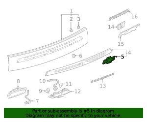 2021-2024 Chevrolet Black Liftgate Emblem 84742615 | OEM Parts Online