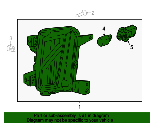 84496126 - Front Passenger Side Turn Signal Lamp 2017-2019 Cadillac XT5 ...