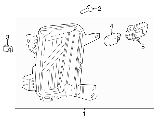 2017-2019 Cadillac XT5 Signal Lamp Assembly - Driver's Side (LH ...