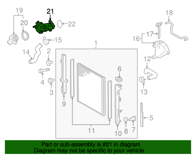 16323-0S030 - Thermostat Housing 2010-2023 Lexus GX460 | Lexus of ...