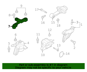 2019-2020 Hyundai Veloster N Engine Bracket 21825-S0000 | Hyundai ...
