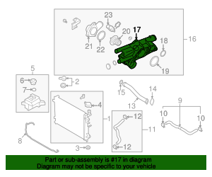 25620-2G600 - Thermostat Housing 2008-2010 Kia | Kia.Parts Store