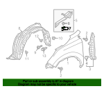 74208-TLA-A00 - Seal Set, Front Fender Garnish - 2017-2020 Honda CR-V ...