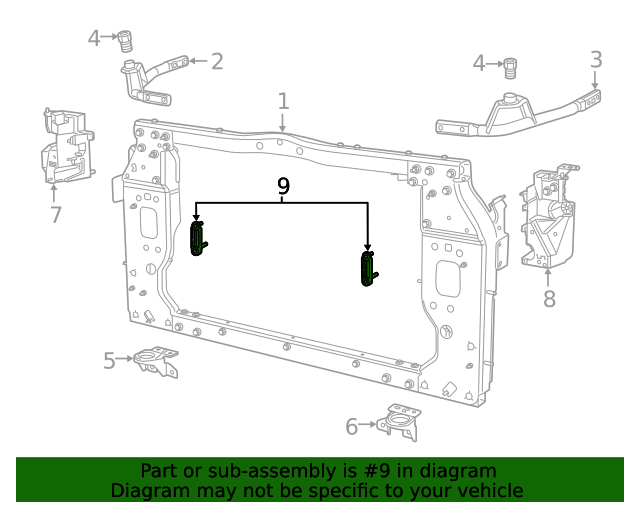 2019-2020 Jeep Cherokee Bracket 68290157AA | TascaParts.com