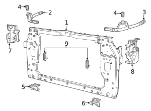 2019-2020 Jeep Cherokee Support Bracket - Passenger Side (RH ...