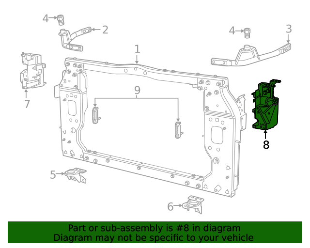 2019-2022 Jeep Cherokee Support Bracket - Driver's Side (LH) 68438519AA ...