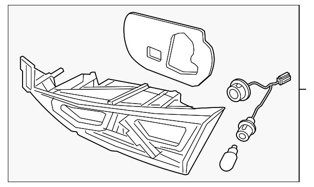 92403-F2410 - Backup Lamp Assembly - 2017-2018 Hyundai Elantra | OEM ...