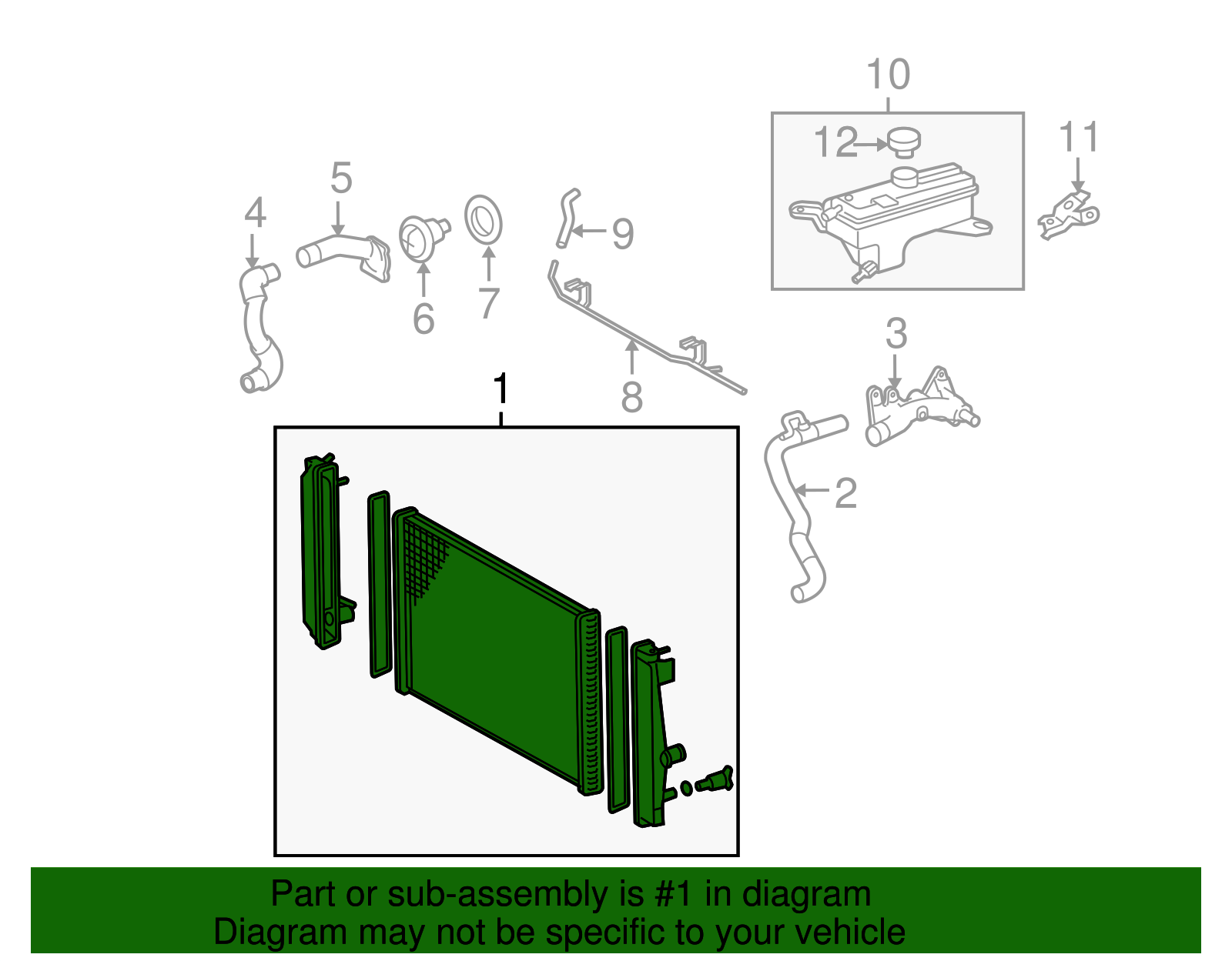 2006-2012 Toyota RAV4 Radiator Assembly 16400-31420 | Toyota Parts Center