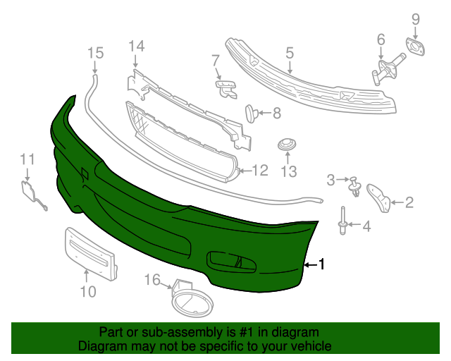 Genuine BMW 51-11-7-893-060 | Bumper Cover | FREE Shipping on Most ...