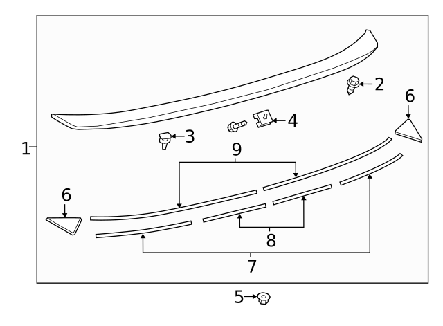 2020-2022 Toyota Corolla Rear Spoiler 76085-02280 | Toyota Parts Center