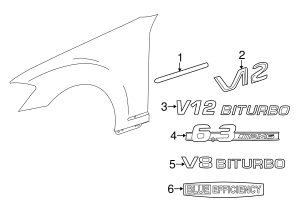 221-690-39-80 - Molding 2007-2014 Mercedes-Benz | Mercedes-Benz USA Parts