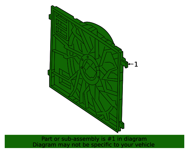 247-906-79-06 - Engine Cooling Fan Assembly 2019-2023 Mercedes-Benz ...