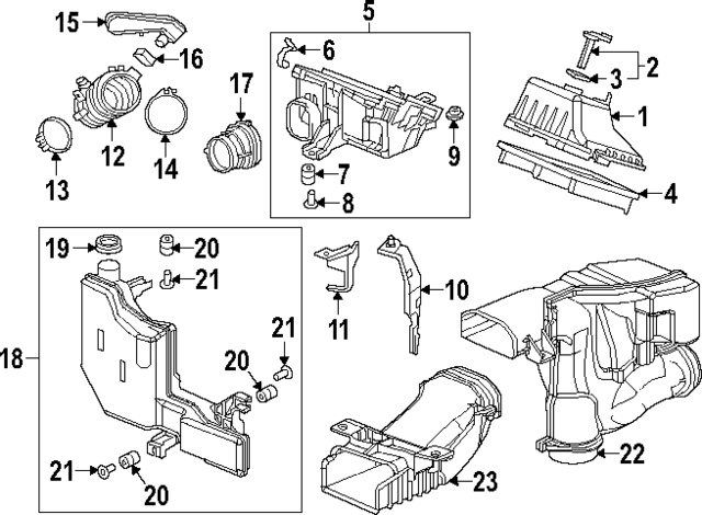 OEM 2016-2022 Honda HR-V Air Filter 17220-51B-H00 | Honda Automotive Parts